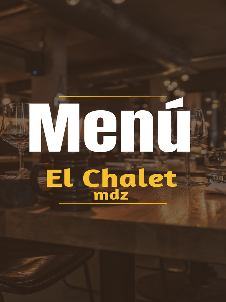 MENÚ Chalet | PDF | Cocina mediterranea | Alimentos