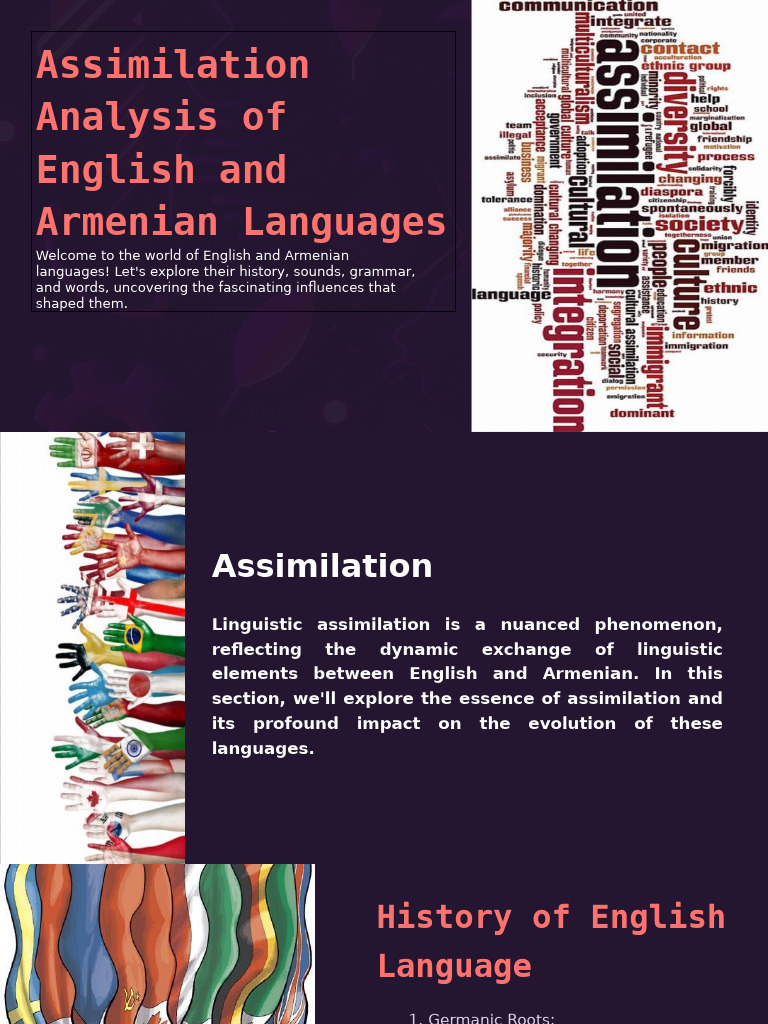 Assimilation Analysis of English and Armenian 5 | PDF | English ...