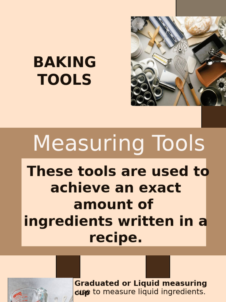 BAKING TOOLS AND EQUIPMENT | PDF | Baking | Cakes