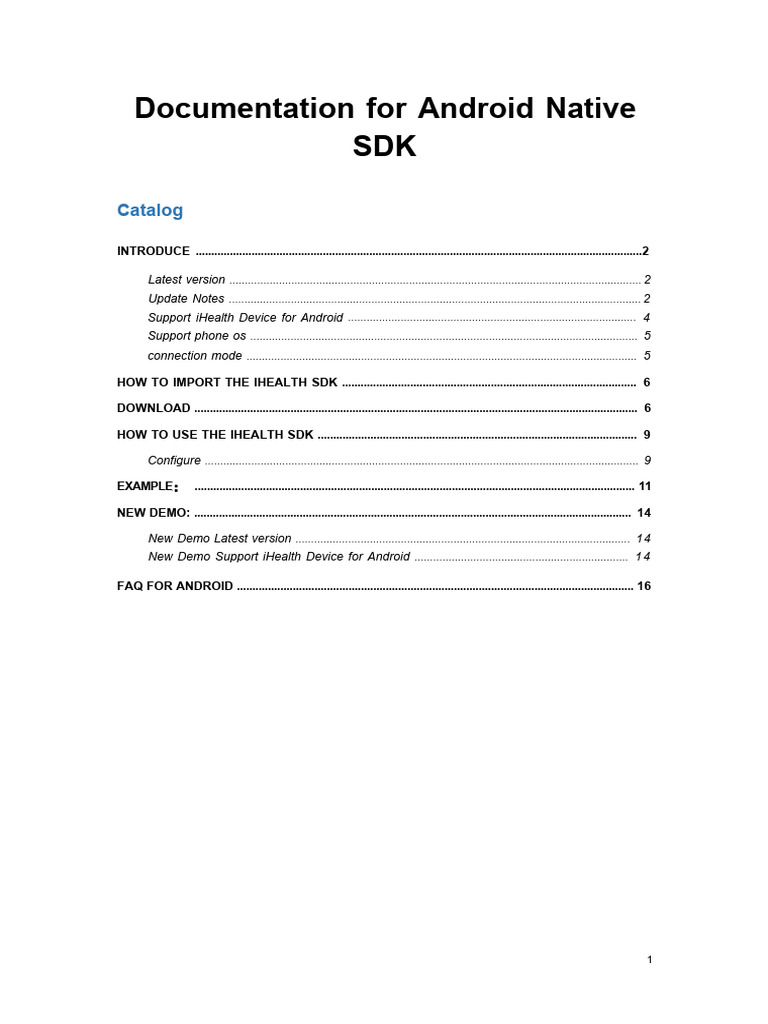 Android Native SDK Documentation 20241029 | PDF | Android (Operating System) | Computer Architecture