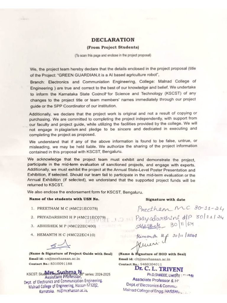 02 Green Guardian Declaration Endorsement | PDF