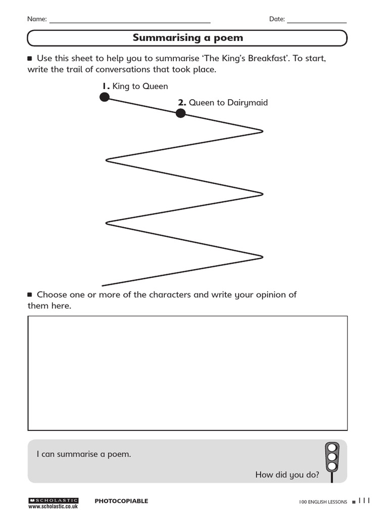 Summarising A Poem | PDF