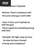 Friends, Chapter 1, Scripts | PDF | Friends