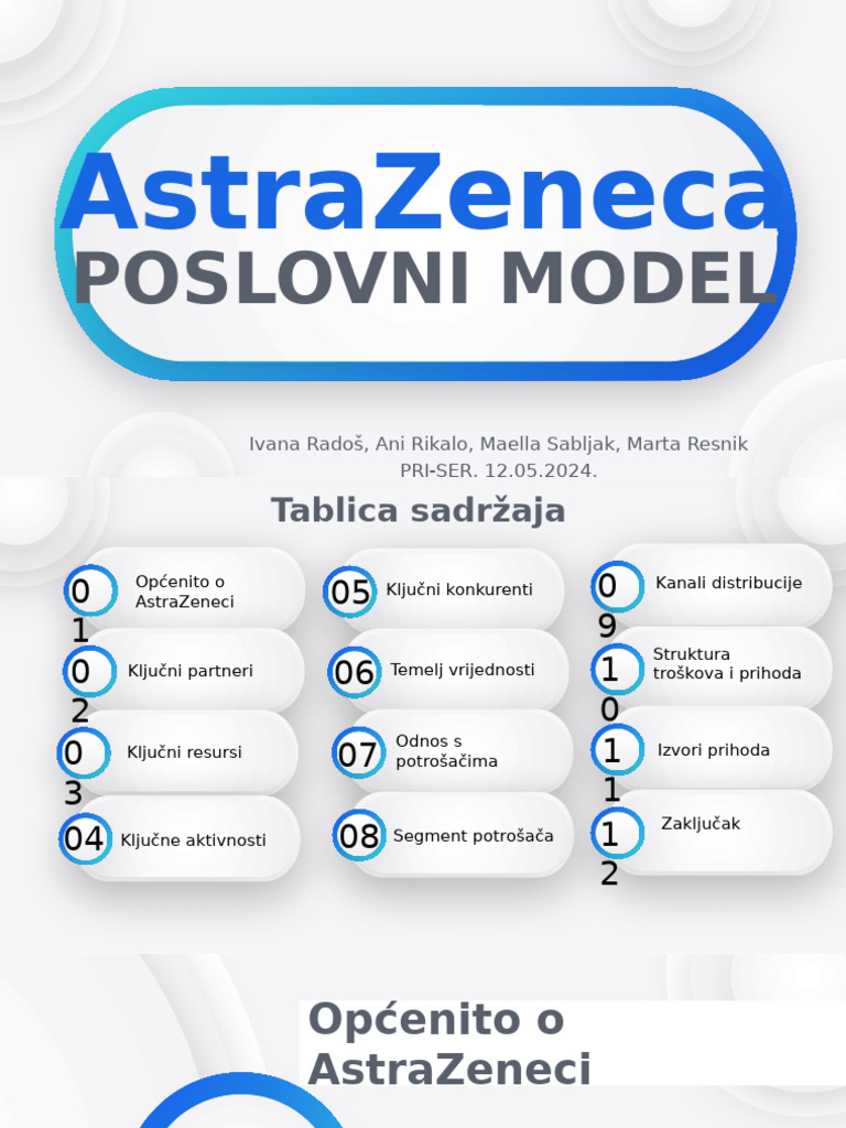 Poslovni Model AstraZeneca | PDF