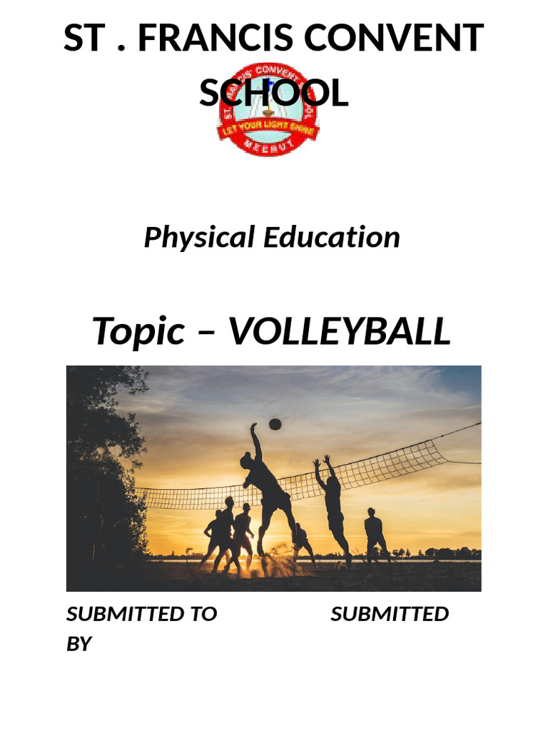 Volleyball Physical Education Overview | PDF