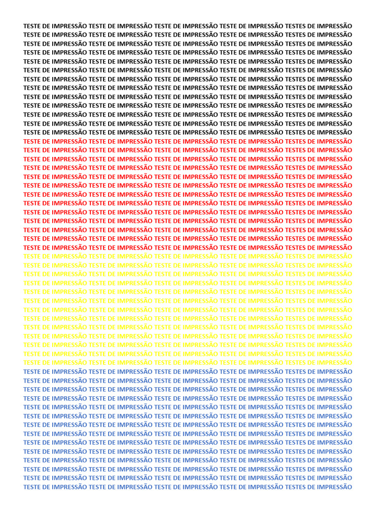 Teste de Impressão Epson | PDF
