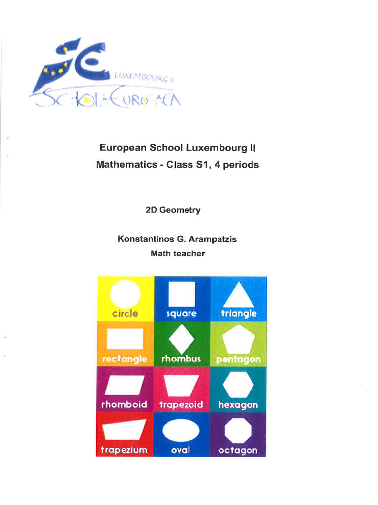 Geometry 2D | PDF