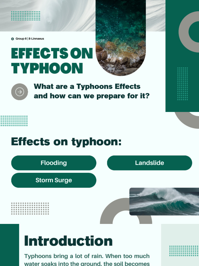 Typhoon Effects and Preparation Guide | PDF | Storm Surge | Flood
