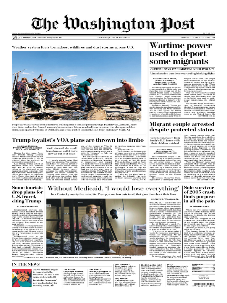 The Washington Post - March 17, 2025 | PDF | Donald Trump | American ...