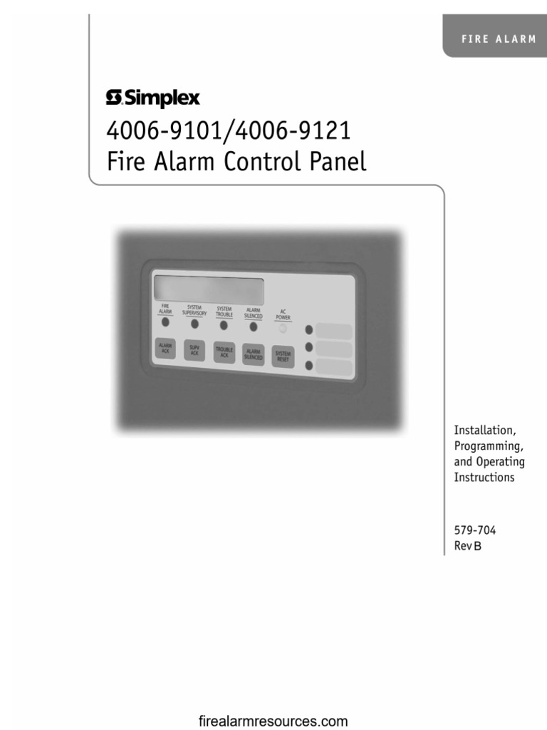 simplex-4006-9101-installation-programming-operation-manual | PDF ...