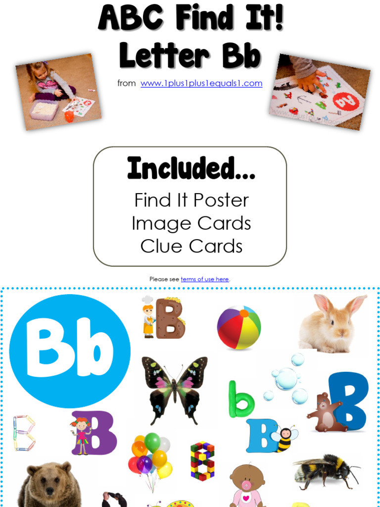 ABC Find It Letter BB | PDF