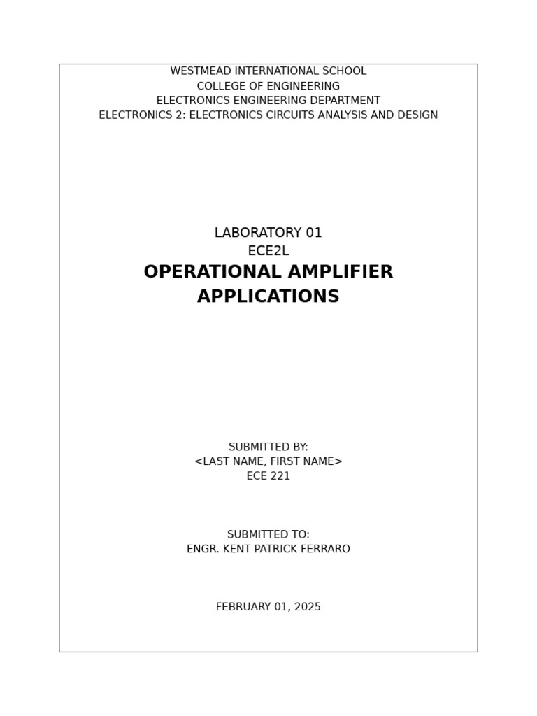 Lab Manual Template | PDF