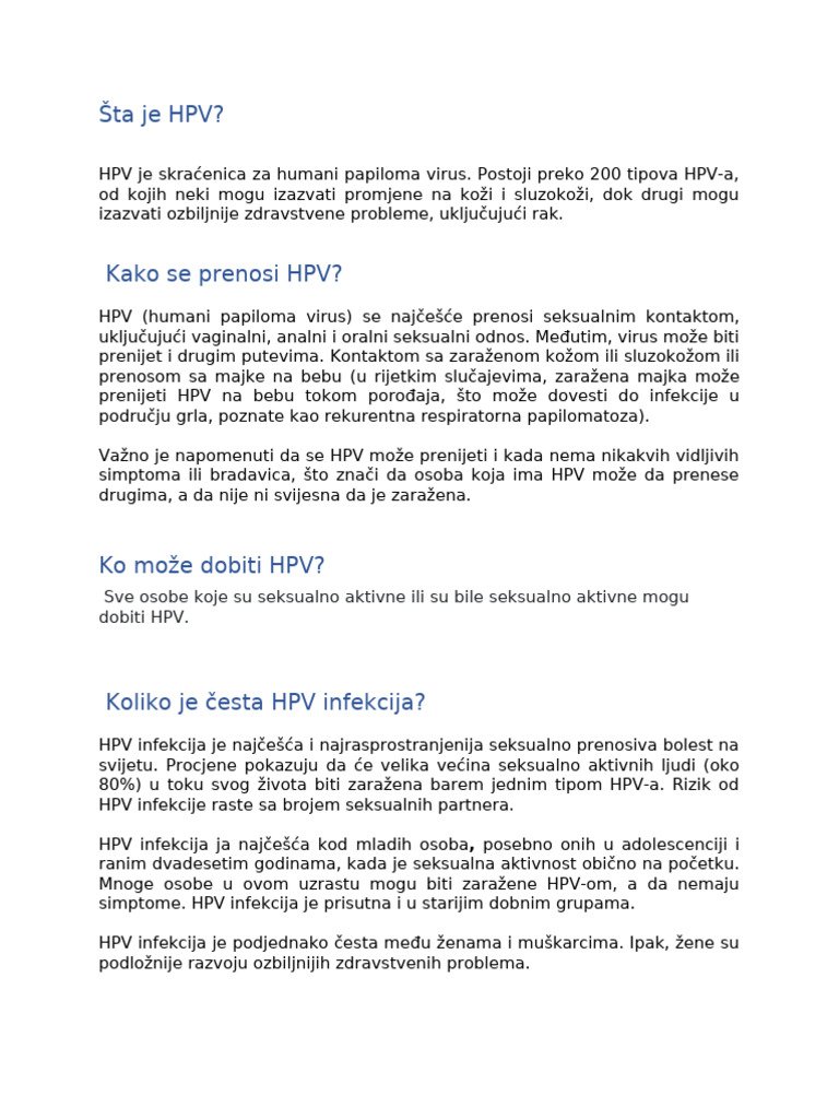 HPV | PDF