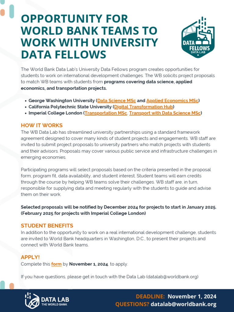 University Data Fellows 2025 | PDF | Methodology | Science