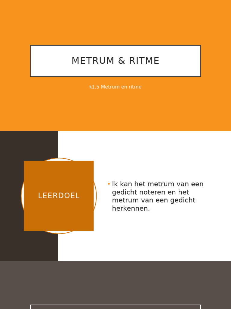 1.5 Metrum en Ritme | PDF