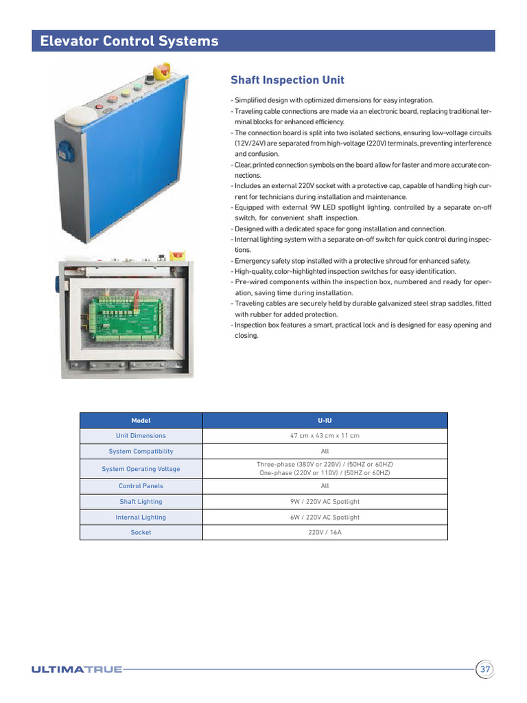 Elevator Control Systems and Solutions Final - 37 | PDF | Mains ...