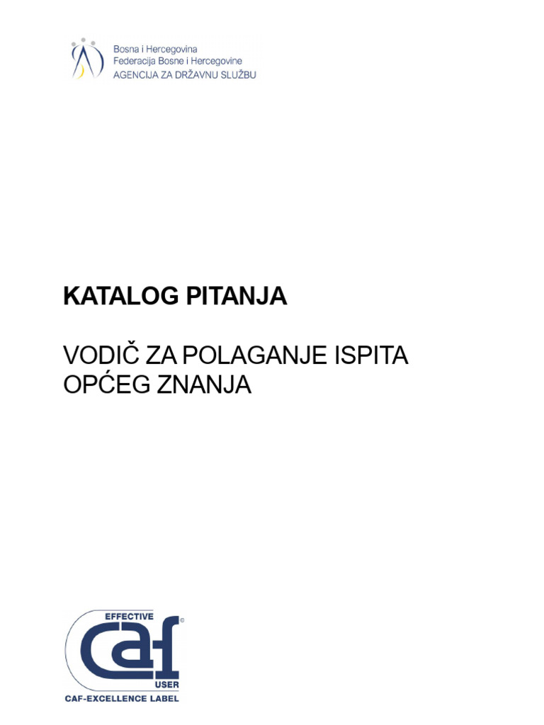 VODIC Namijenjen Pripremi Za Ispit | PDF