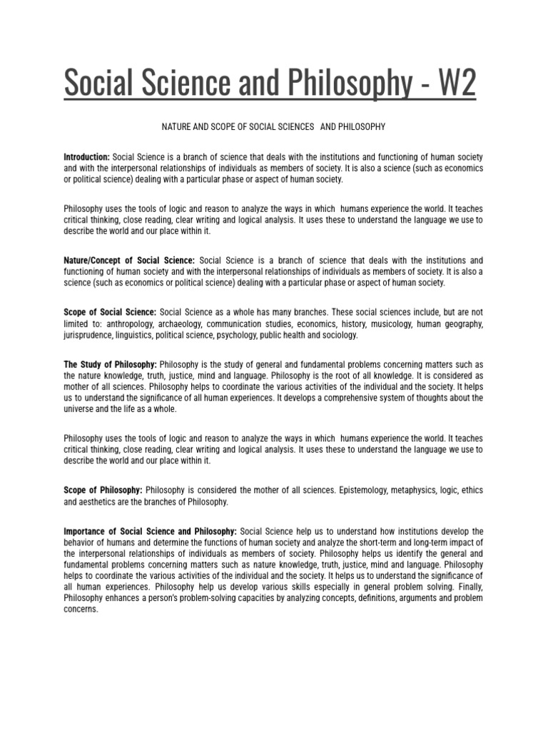 SocSciAndPhilo Modules | PDF | Social Sciences | Logic