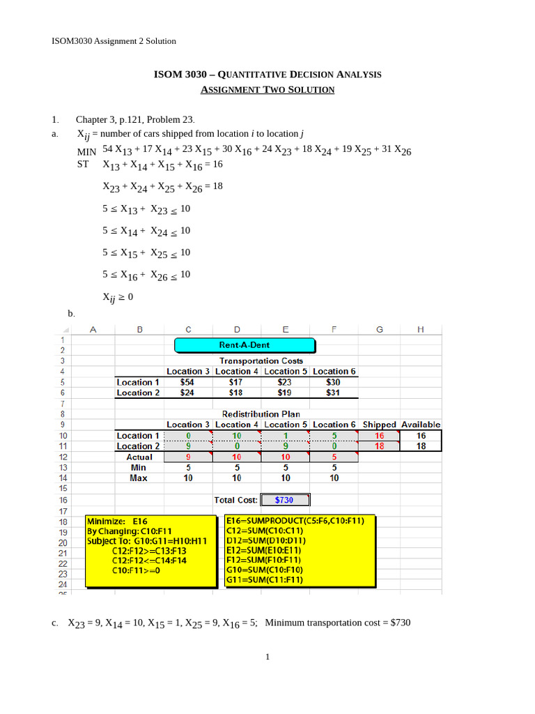2022S - Assignment 2 - Solution | PDF