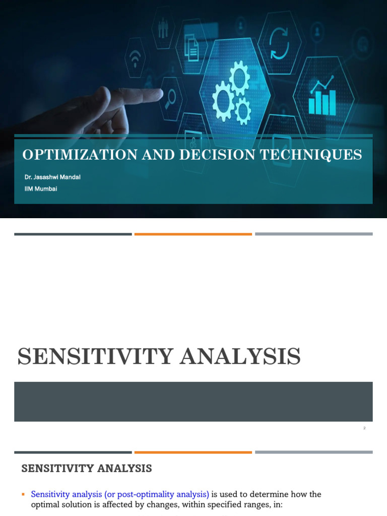 Sensitivity Analysis + Dual | PDF | Sensitivity Analysis | Mathematical Optimization