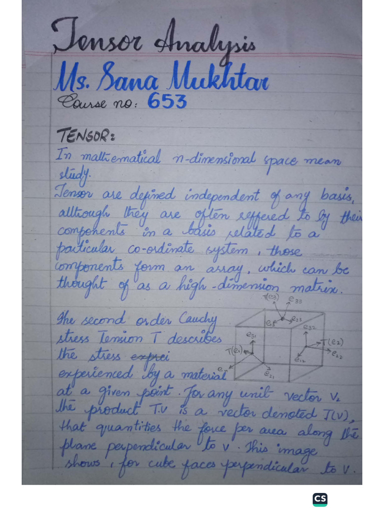 Tensor | PDF