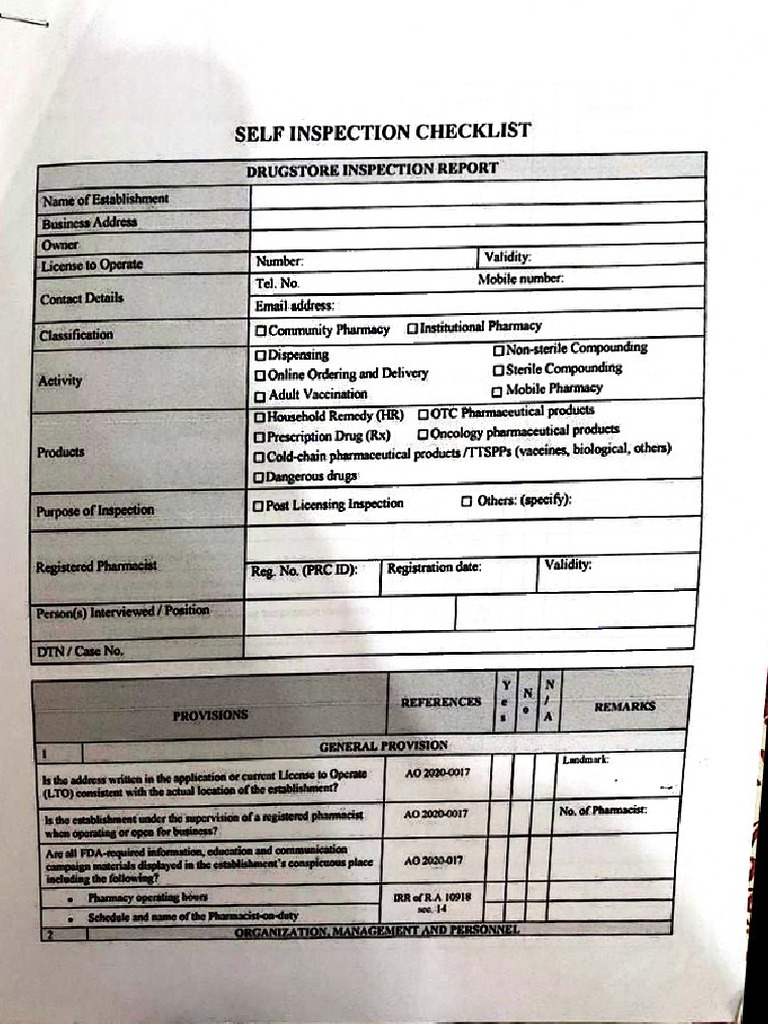Fda Check Inspection | PDF