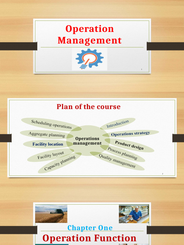 Operations Management Overview Guide | PDF | Strategic Management ...