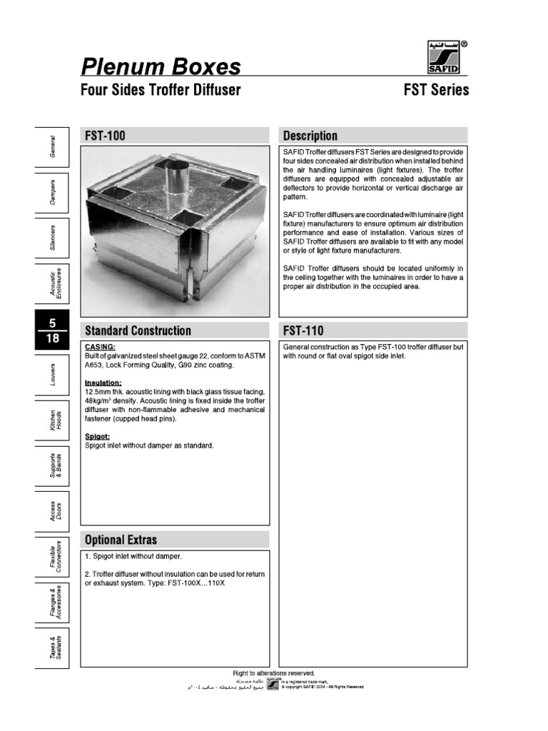 Four Side Troffer Diffusers | PDF
