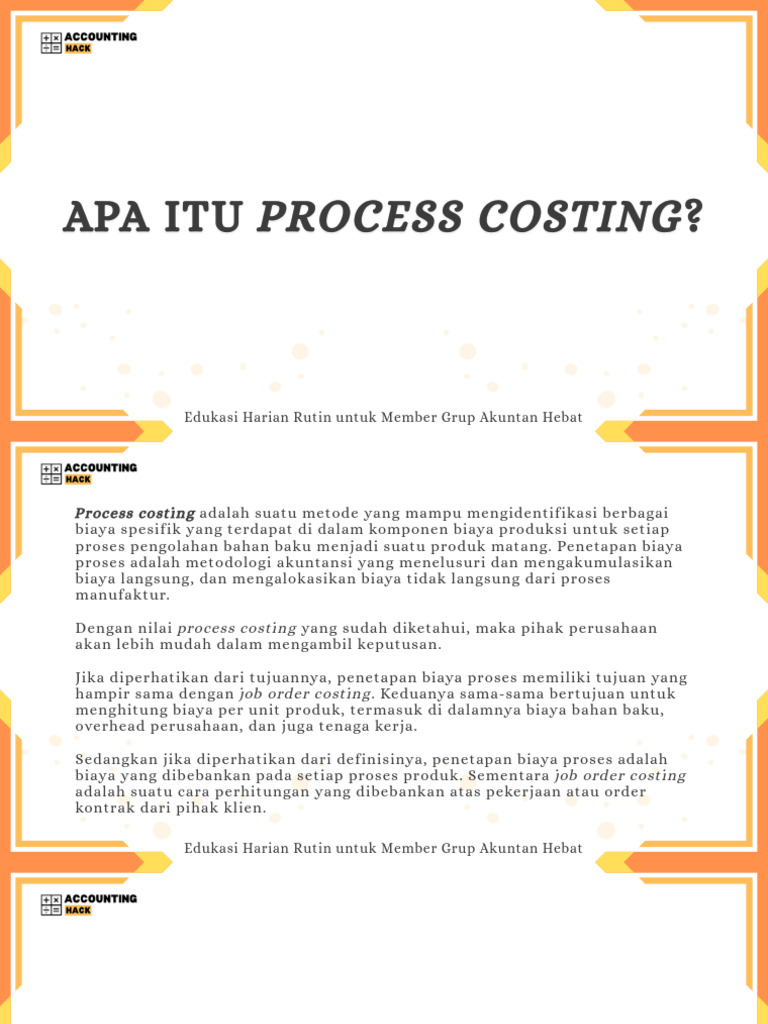 1303 Apa Itu Process Costing | PDF