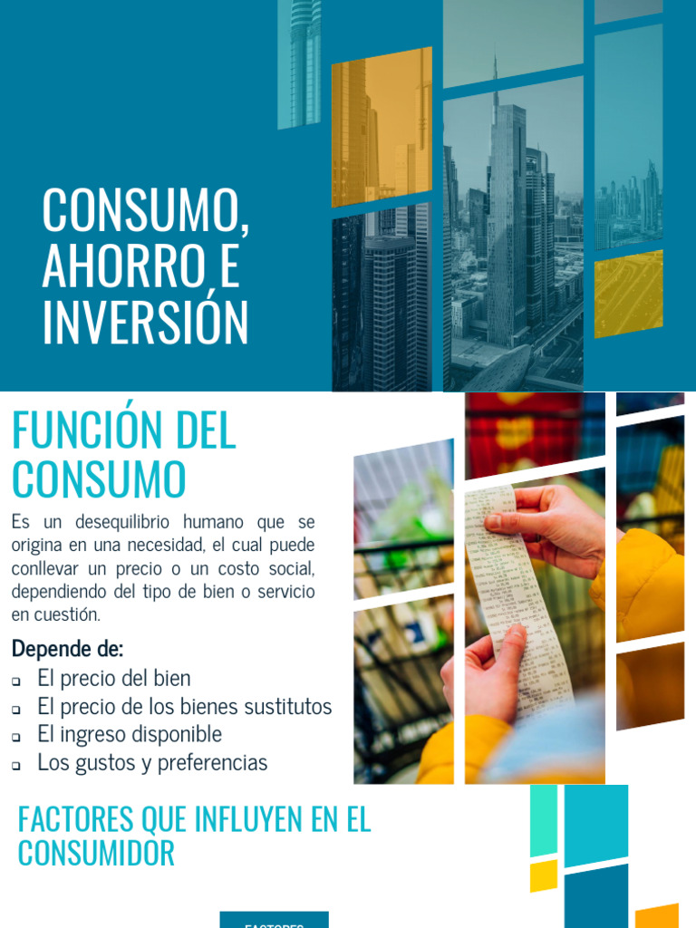 Consumo Ahorro e Inversion | PDF | Ahorro | Consumo (economía)
