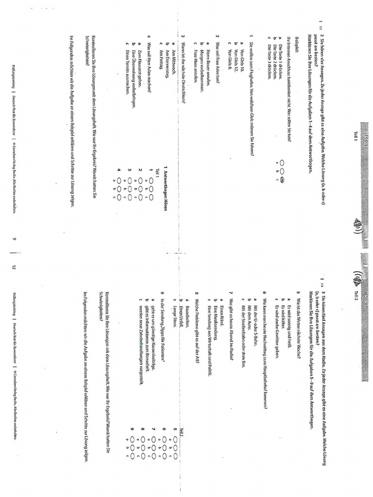 Modelltest 1 Cornelsen | PDF