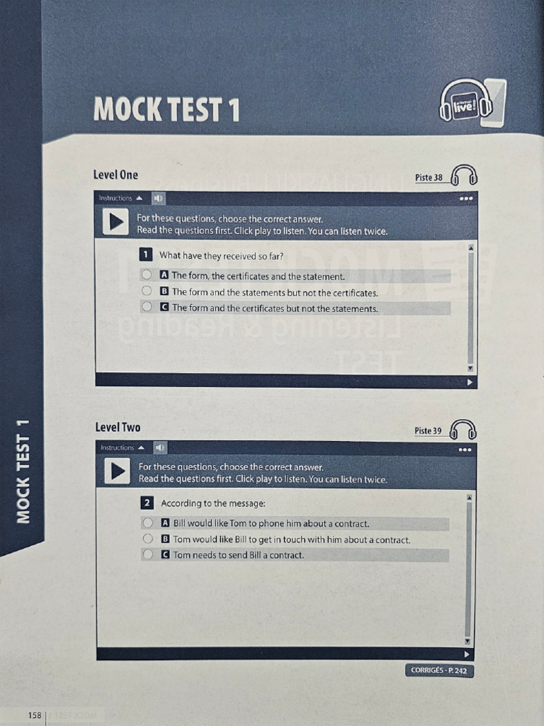 Lingual Skill Mock Test | PDF