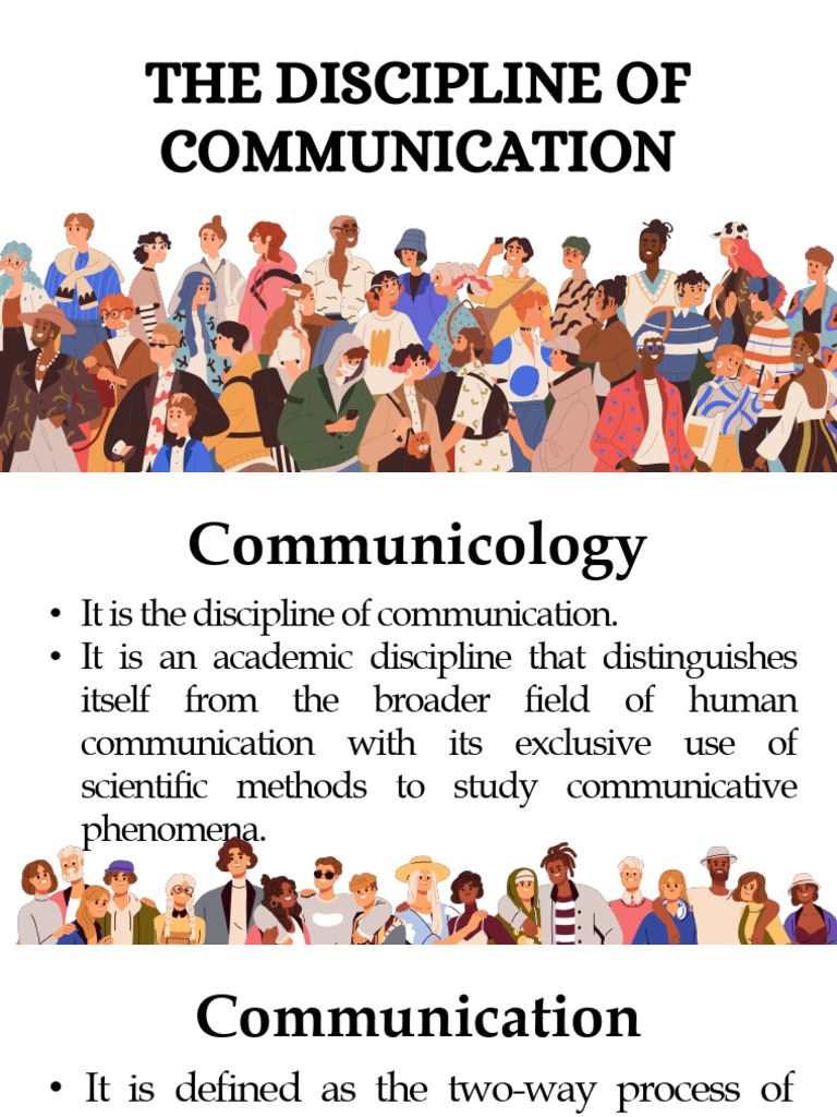 Understanding Communication Discipline | PDF | Communication | Psychology