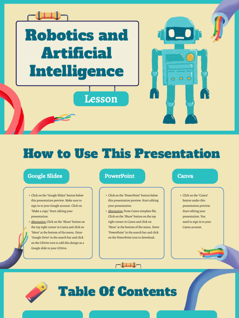 Robotics and Artificial Intelligence Lesson | PDF | Software