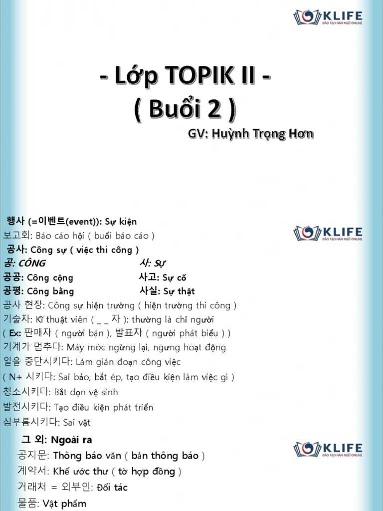 Giáo Án Topik II Bu I 2 | PDF