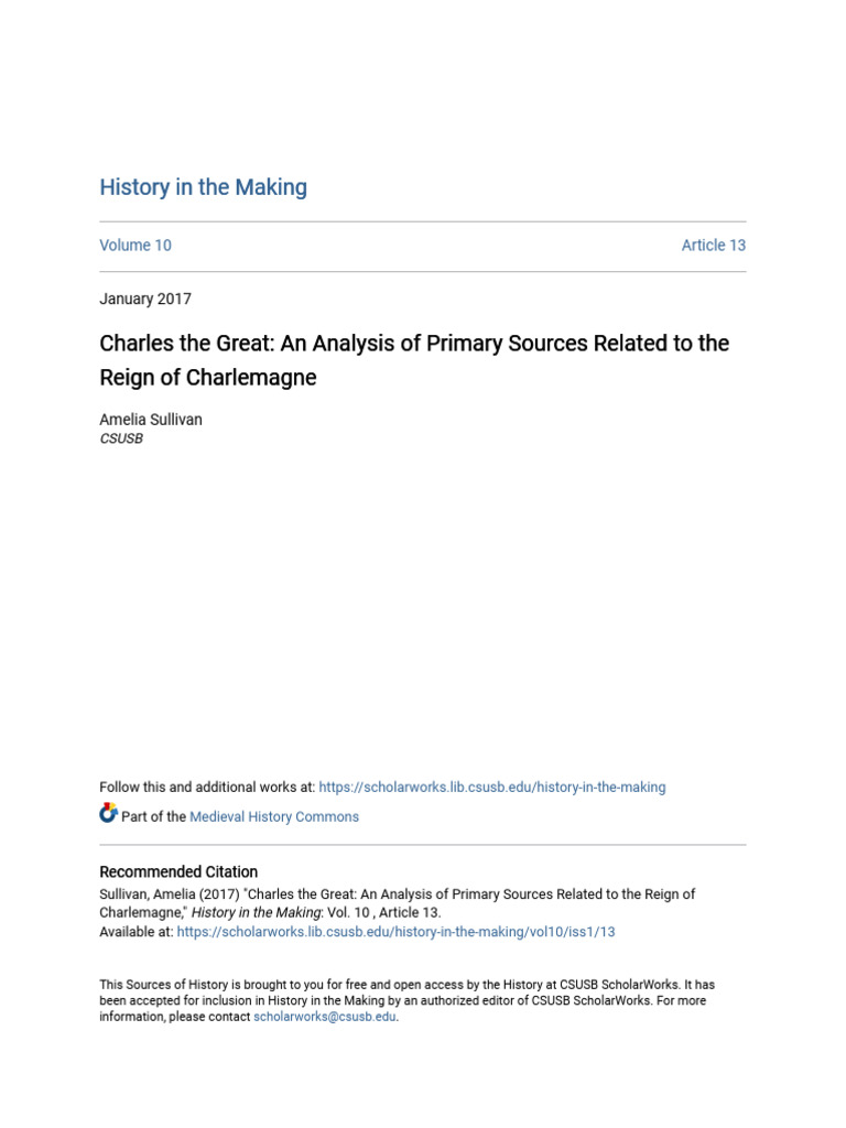 Charlemagne's Reign: Primary Source Analysis | PDF | Charlemagne | Saxons