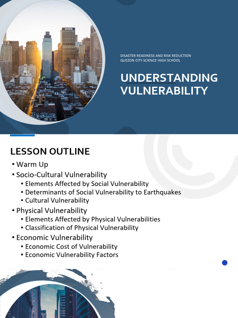 DRRR03 Understanding-Vulnerability | PDF | Hazards | Society
