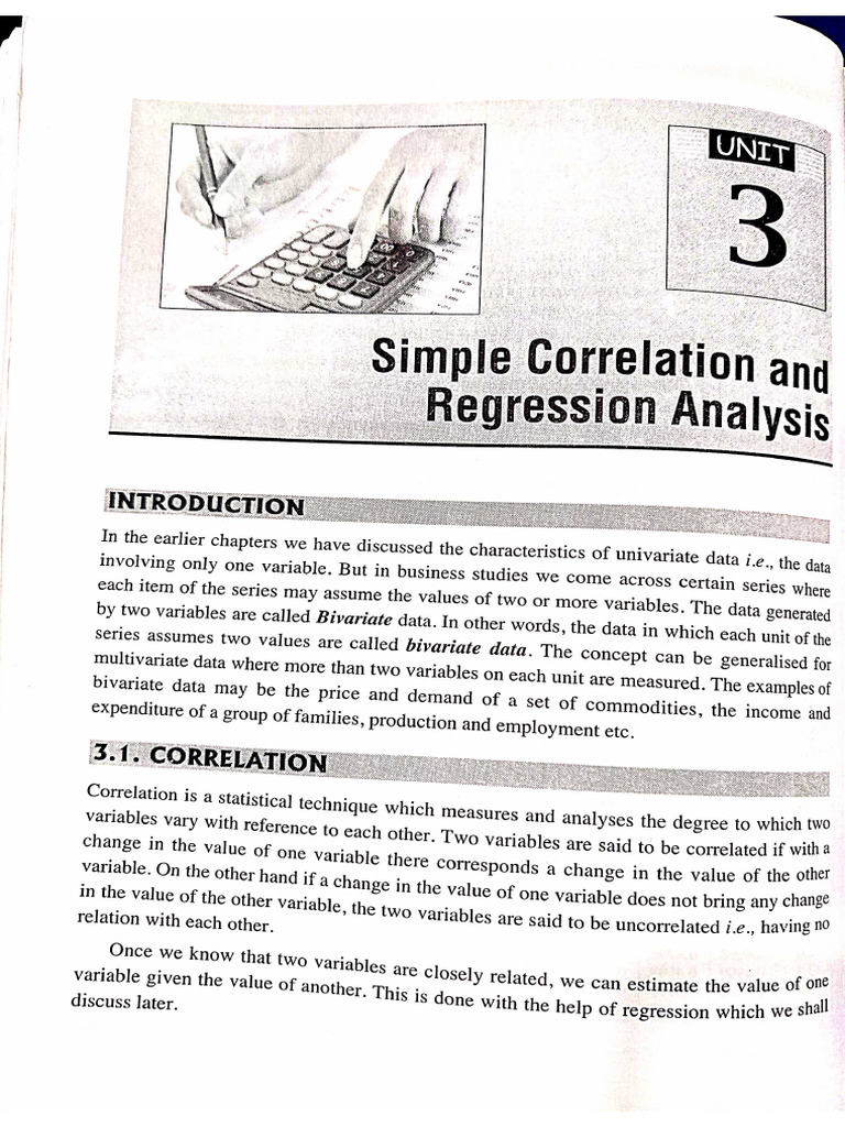 Correlation & Regression | PDF