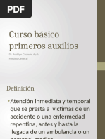 Botiquín y Primeros Auxilios Básicos | PDF | Reanimación cardiopulmonar | Herida
