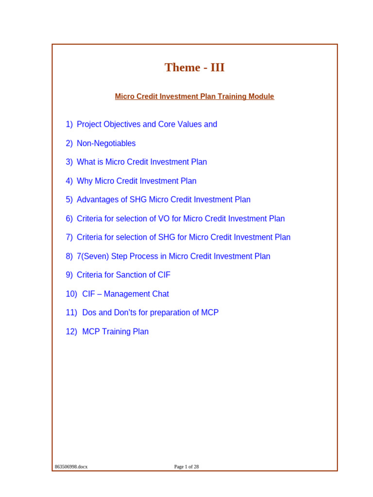 MCP Training Module | PDF | Poverty | Poverty & Homelessness