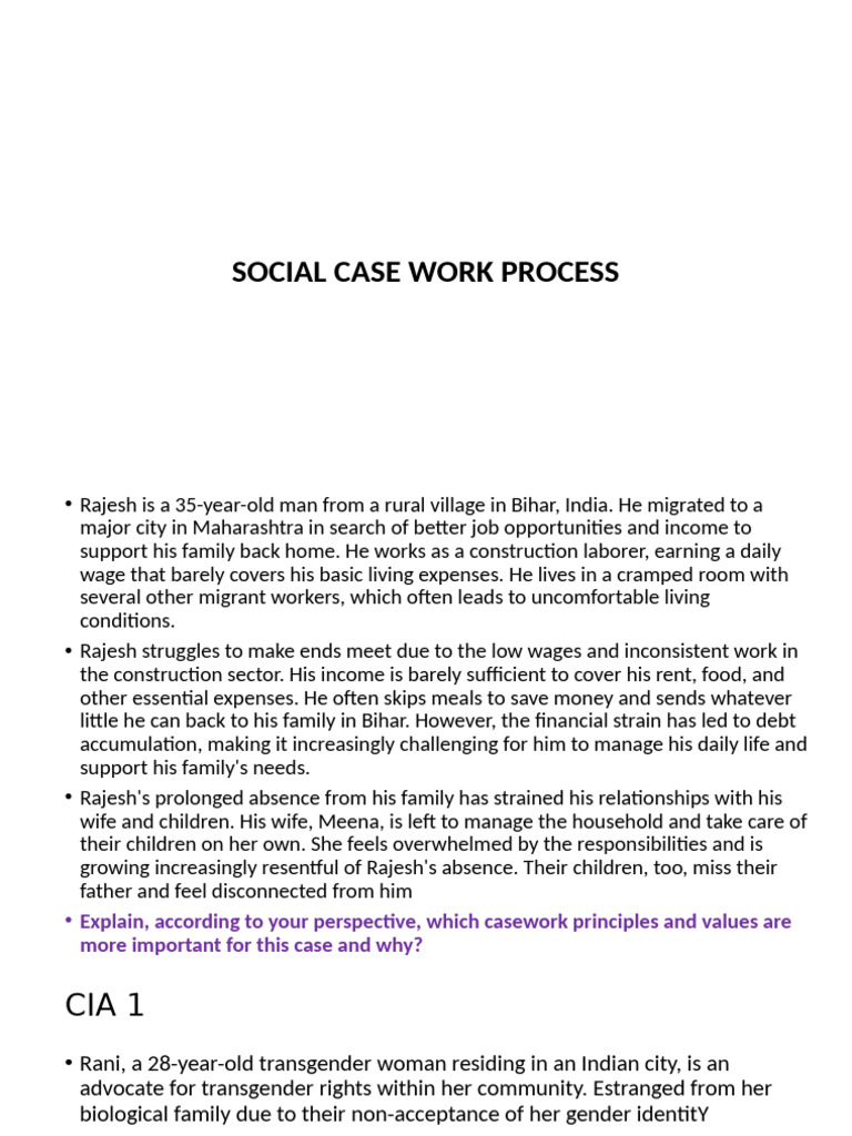 Casework Process (Autosaved) (บันทึกอัตโนมัติ) | PDF | Anxiety | Anger