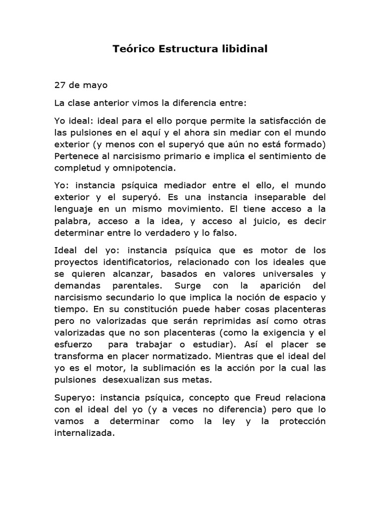 Estructura Libidinal en Instituciones | PDF | Sicología | Conceptos ...