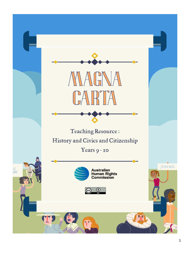 Year 9-10 Magna Carta History and Civics Teaching Resource WORD VERSION ...
