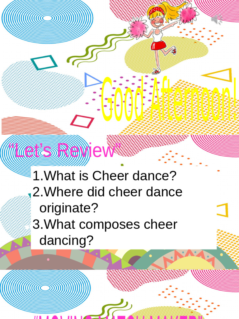 Cot Q4-PPT - (Basic Hand Movements in Cheerdance) 2022-2023 | PDF ...