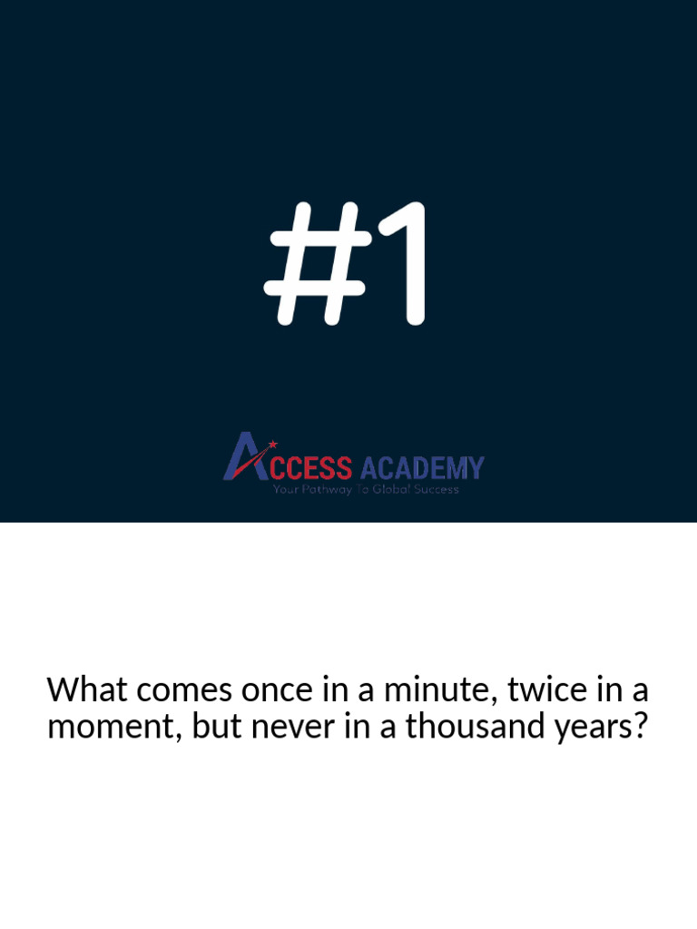 Riddles 10 Easy Riddles For ESL Students | PDF