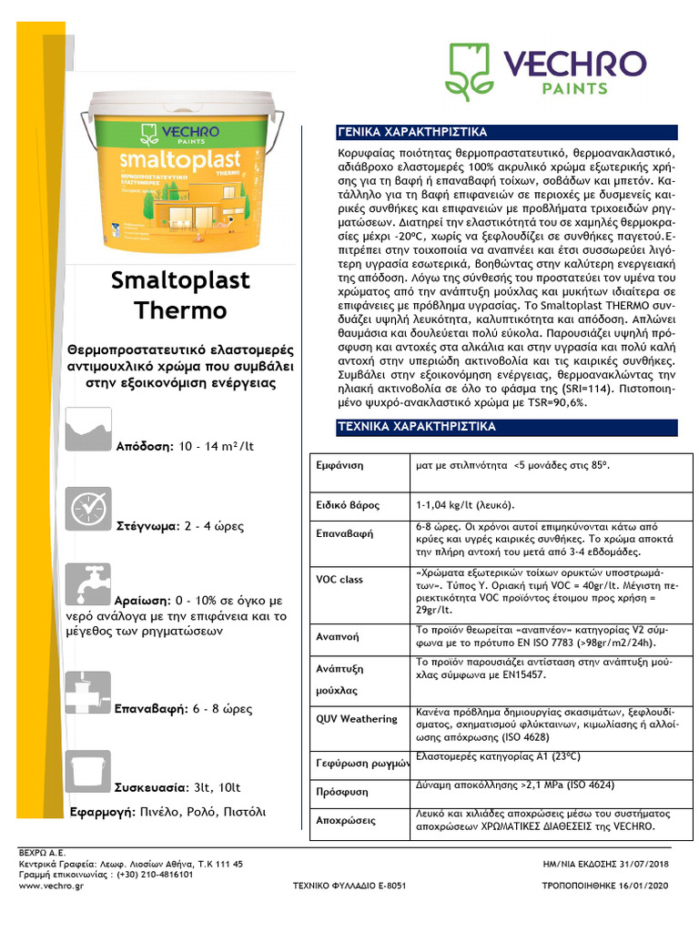 Smaltoplast Thermo | PDF