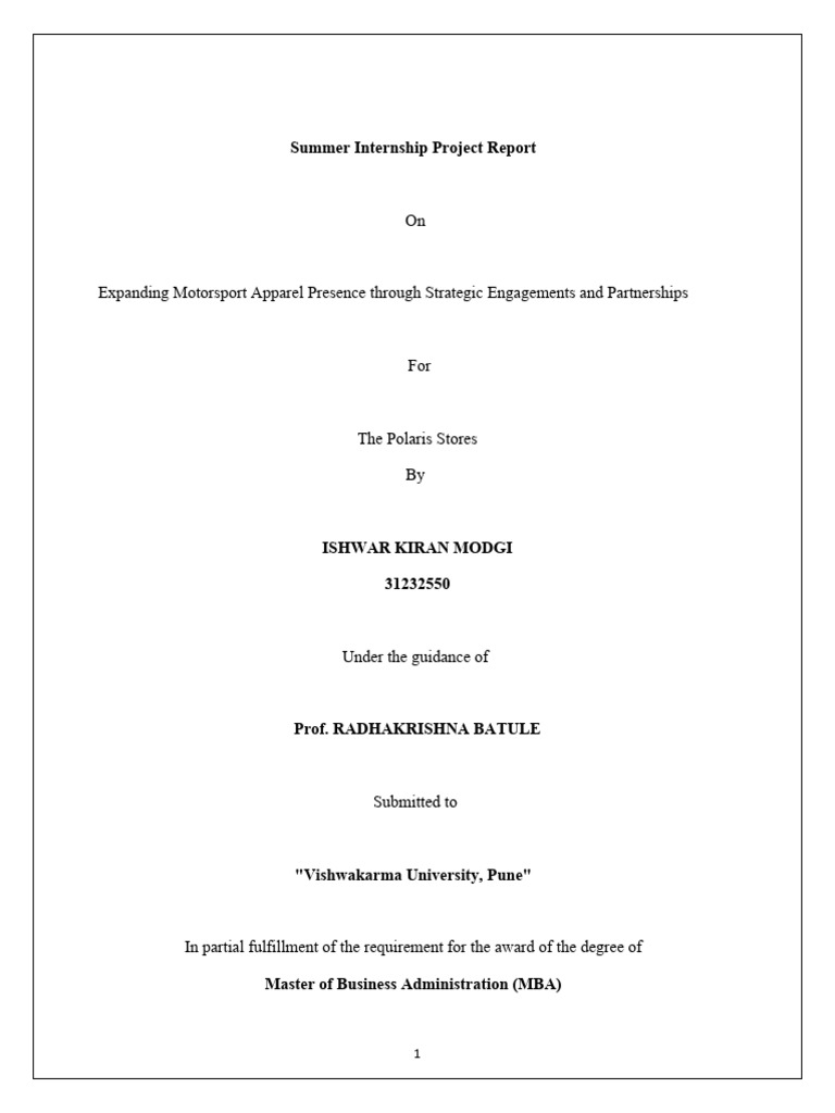 SIP Ishwar Final | PDF | Brand | Marketing