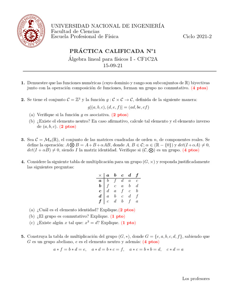 CF1C2 PC1 2021-2 | PDF