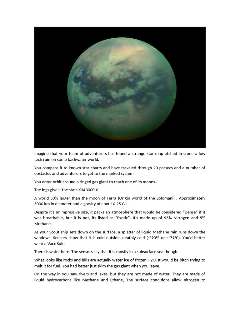 Exploring an Exotic Moon's Treasures | PDF
