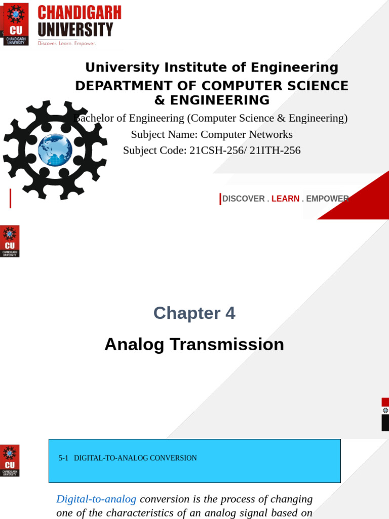 Analog Transmission and Multiplexing | PDF | Modulation | Multiplexing